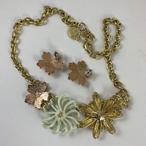 Jessica Simpson | Jewelry | Jessica Simpson Necklace Earring Set Floral ...